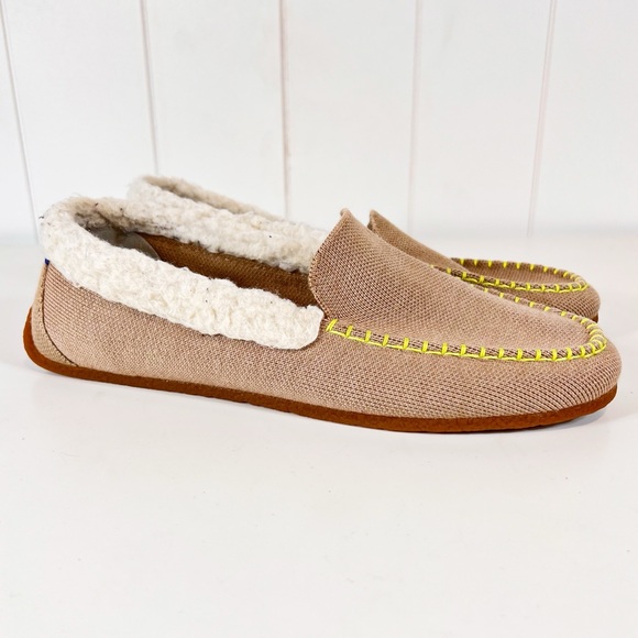 Rothy's | Shoes | Rothys Tan Nutmeg The Slipper Shearling Loafers Flat ...